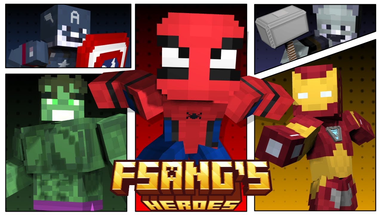 Every Marvel Character in FSang18's Minecraft Palladium Addon - YouTube
