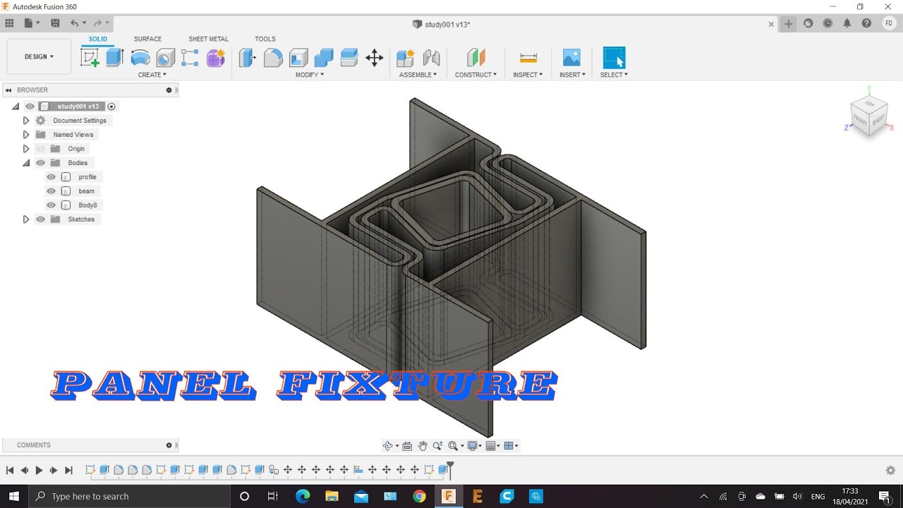 3D printed solution for fixing panels together - YouTube