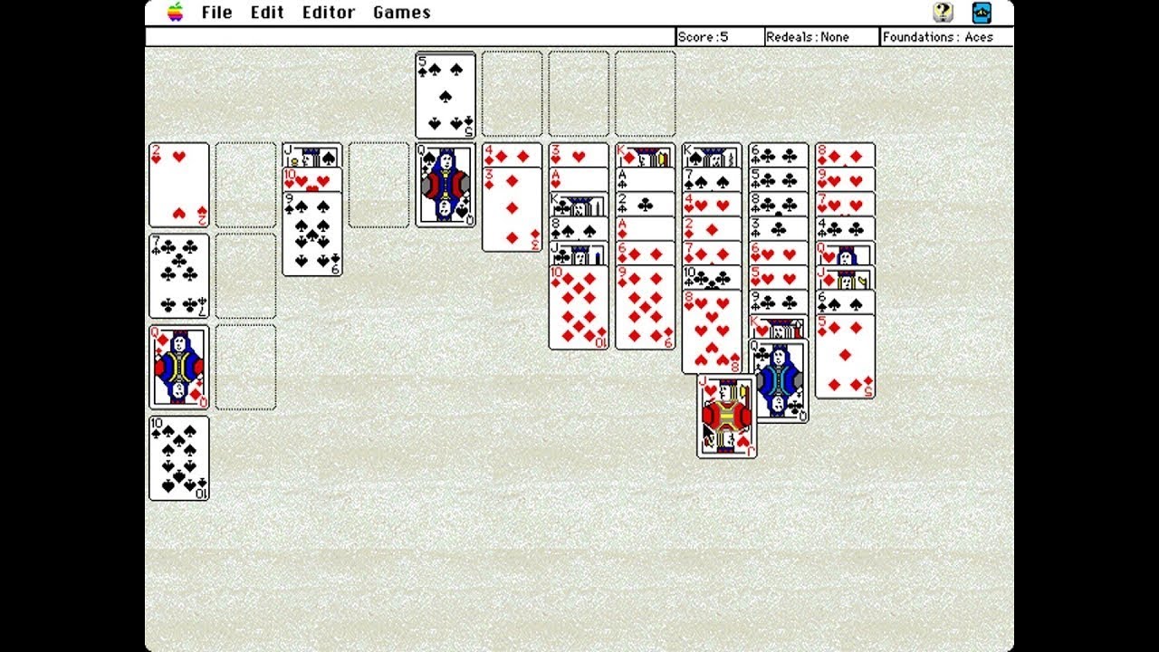 Apple Macintosh Longplay - King of Solitaire - King Albert - YouTube