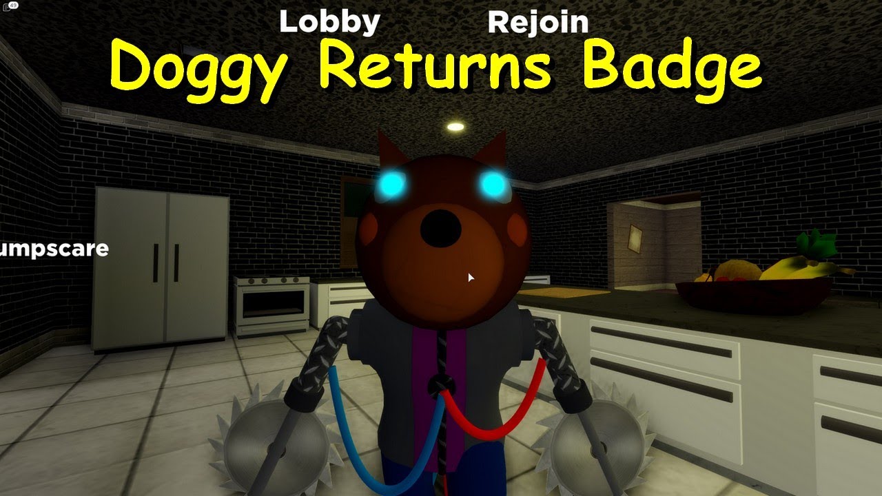 Doggy Returns Badges +Jumpscare | Accurate Piggy RolePlay! (NEW LOBBY ...