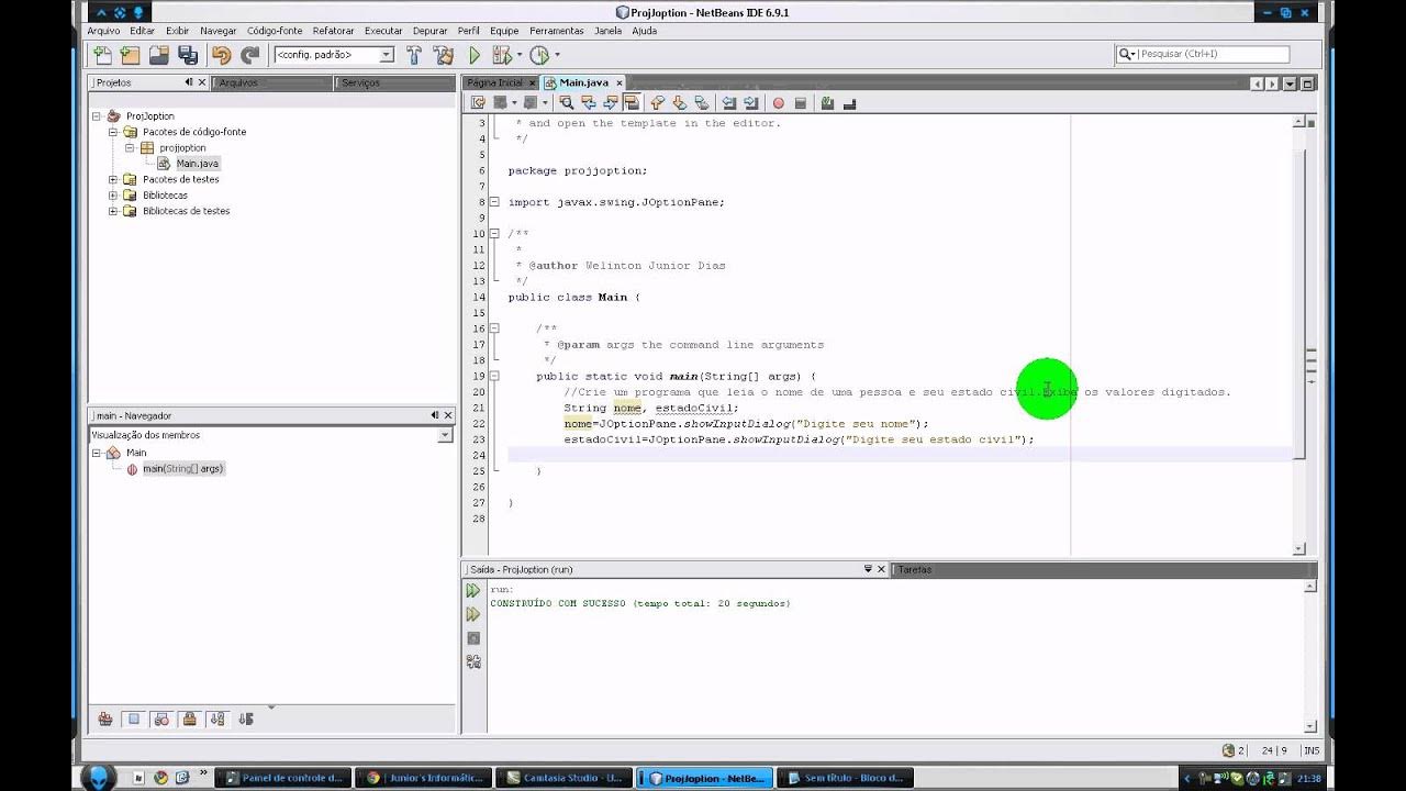 Classe JOptionPane no JAVA - YouTube