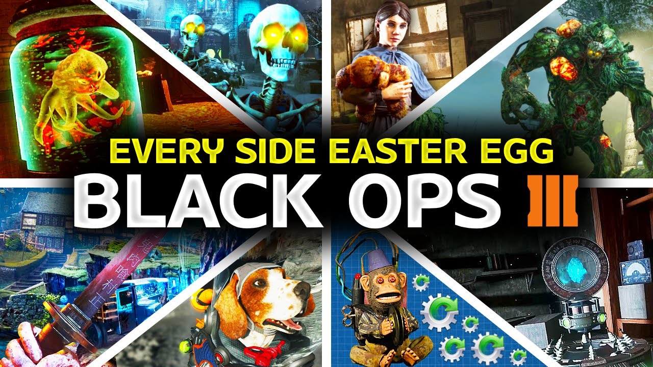 EVERY SIDE EASTER EGG IN BLACK OPS 3 ZOMBIES!!! - YouTube