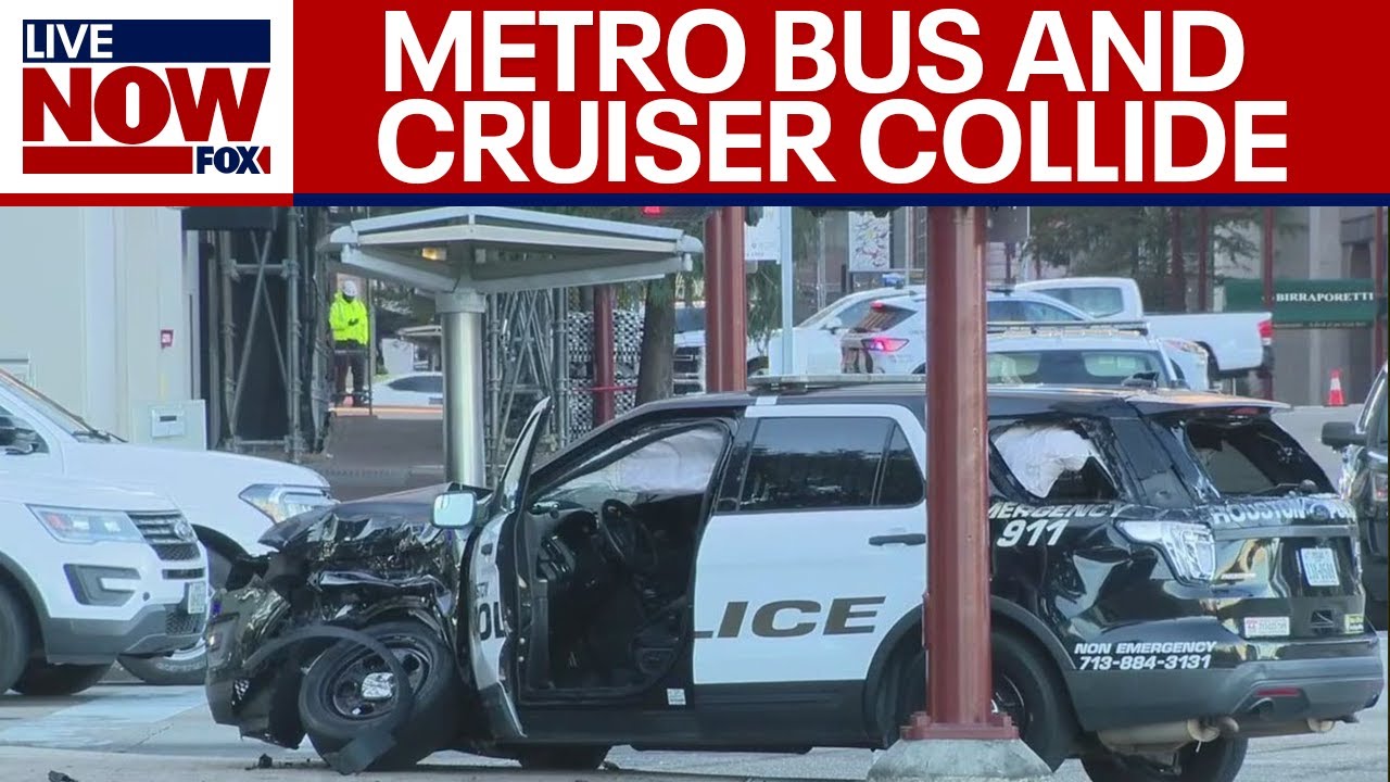 BREAKING: Houston police cruiser collides with METRO bus | LiveNOW from ...