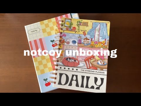 unboxing my new notcoy planner + journal with me🌸 - YouTube