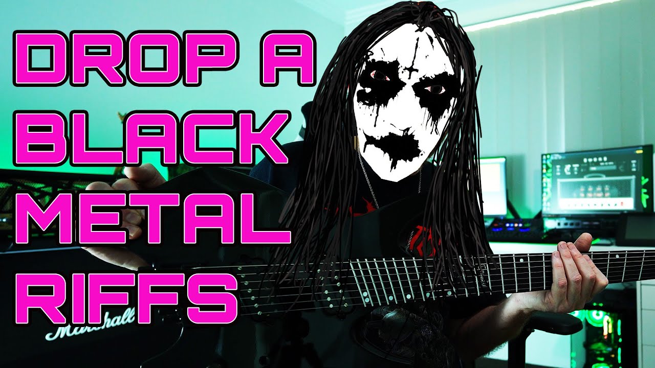 DROP A - 7 STRING BLACK METAL RIFFS LESSON - YouTube
