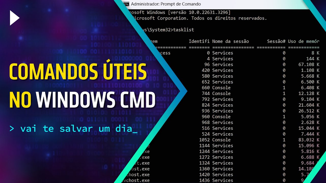 TOP COMANDOS DO WINDOWS CMD - REDES E SISTEMA OPERACIONAL - YouTube