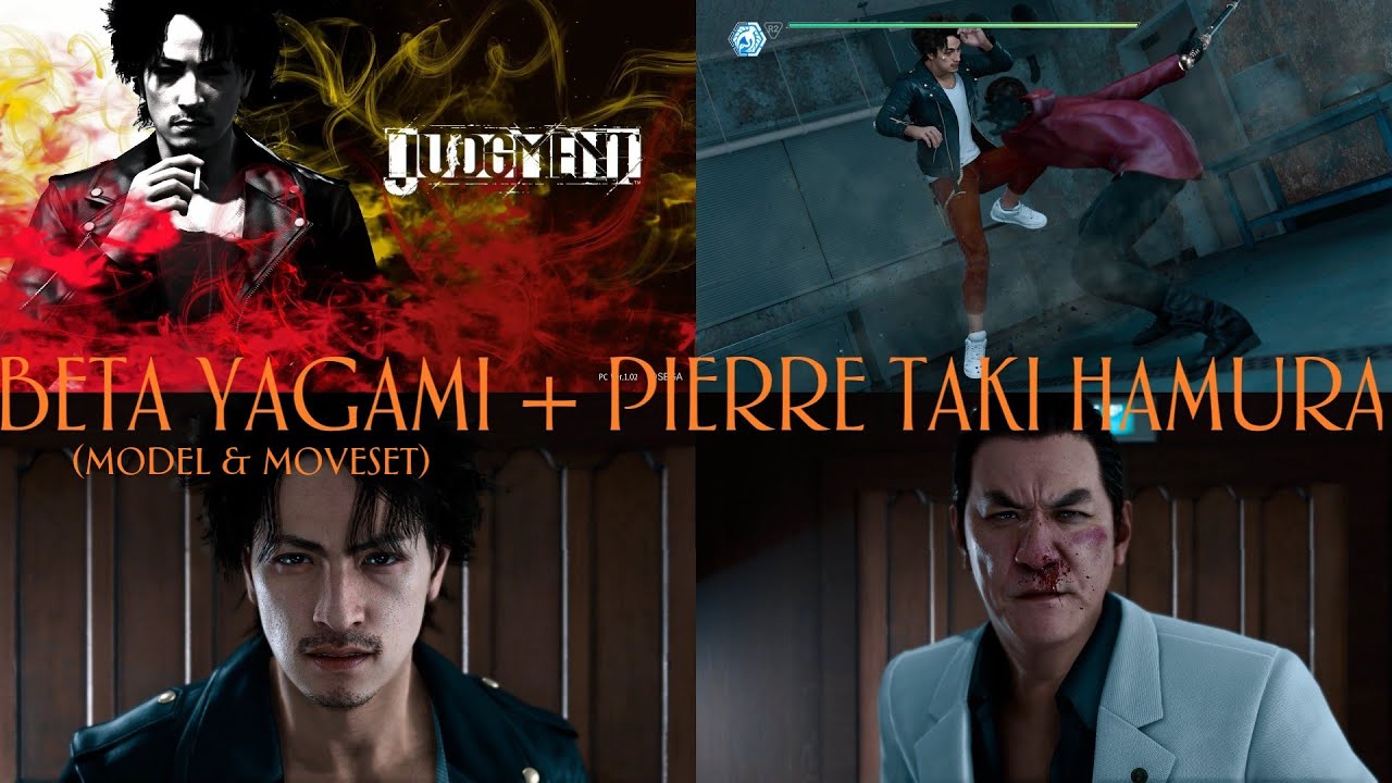 Judgment Mods Showcase: Beta Yagami [Model & Moveset] + Pierre Taki ...