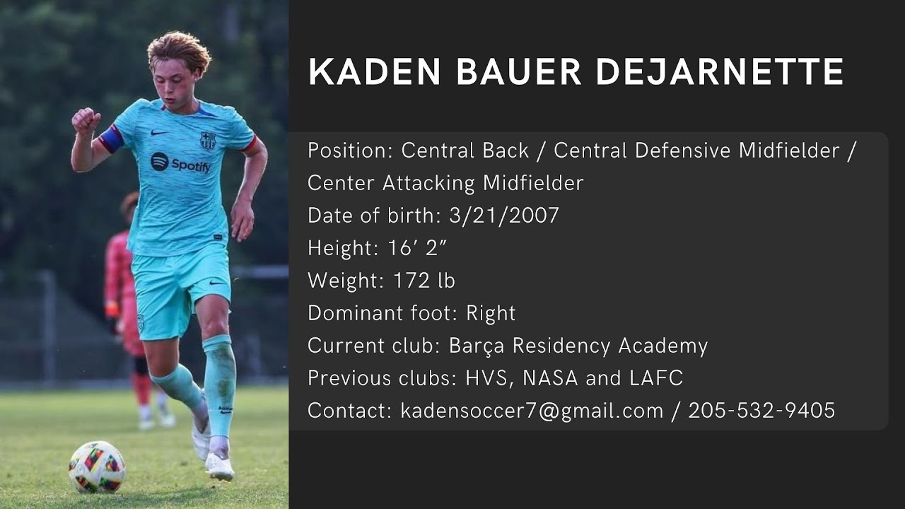 Kaden Bauer DeJarnette - CB / CDM / CAM (2007) - YouTube