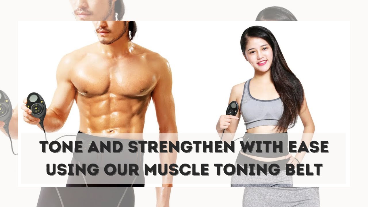 Muscle Toning Belt - EMS Electro Stimulation Abs Abdominal Muscle Smart ...
