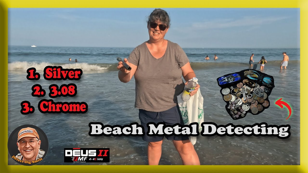 BEACH Metal Detecting and Finding Double SILVER in the sand! - YouTube