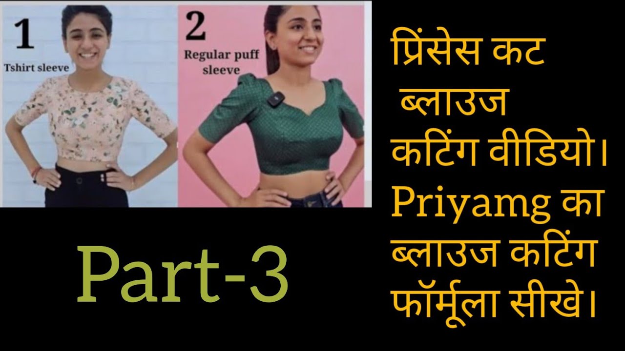 Priya mg की तरह ब्लाउज कटिंग सीखे ।प्रिंसेस कट ब्लाउज कटिंग।परफेक्ट ब्लाउज कटिंग हिंदी में ...
