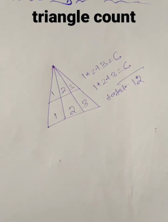 how many triangles ? count.... - YouTube
