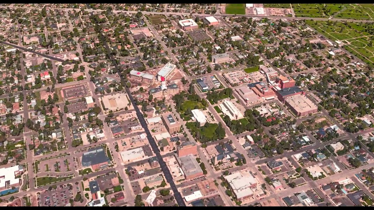 Aerial Tour of Cheyenne, Wyoming (least populated state in USA) - YouTube