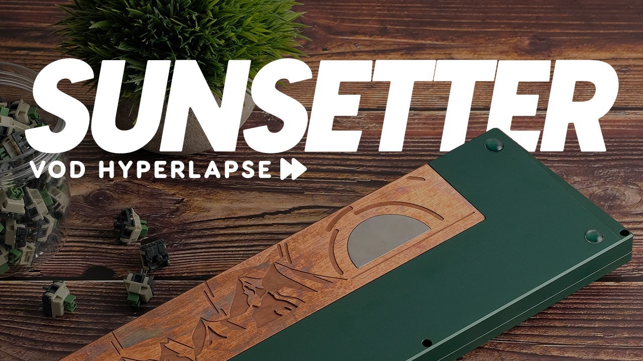 Sunsetter R2 w/ Gateron Black Inks Build Vod + Sound Test - YouTube