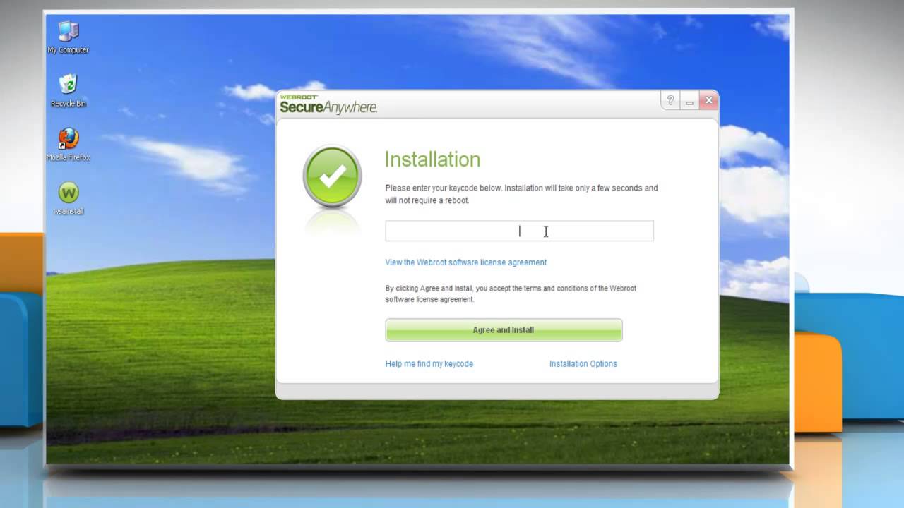 How to install Webroot® SecureAnywhere in Windows® XP - YouTube