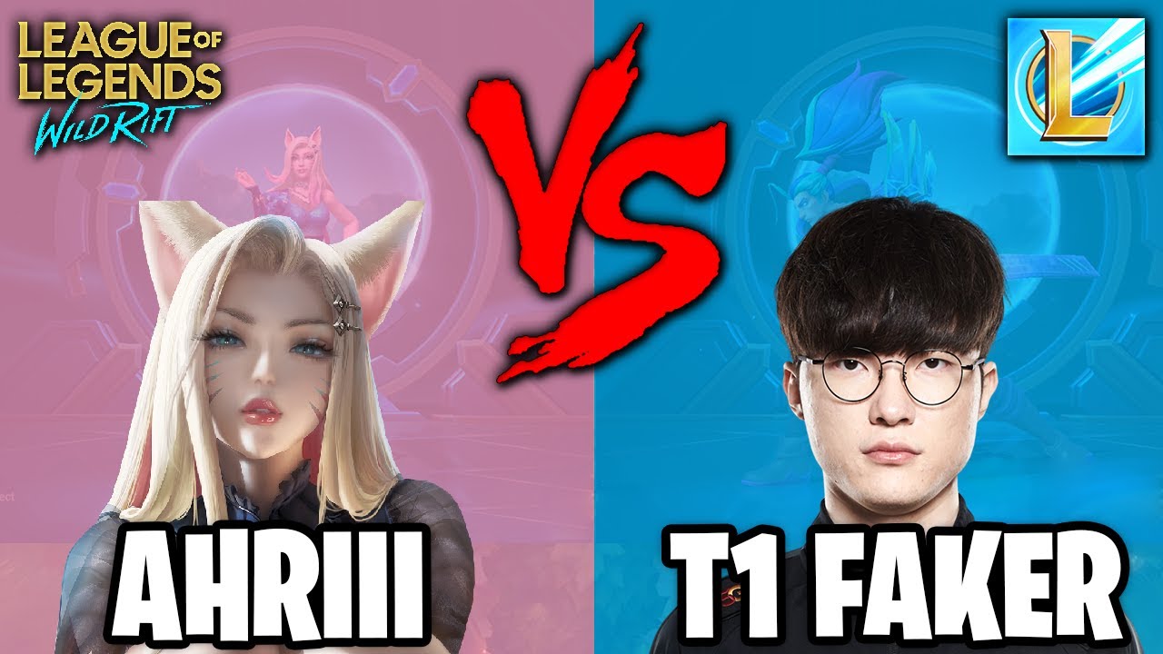 WILD RIFT - AHRI MEETS T1 FAKER IN RANKED MATCH - YouTube
