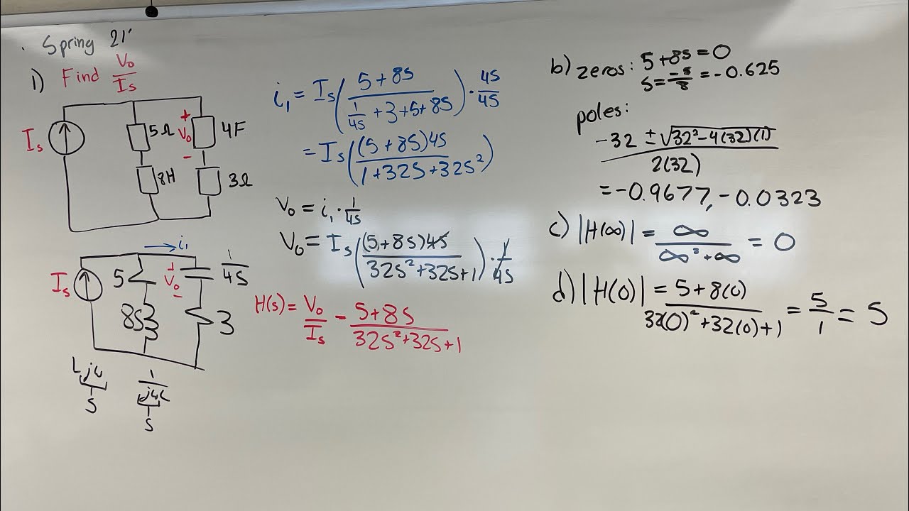 Circuit Theory II Practice Final - YouTube