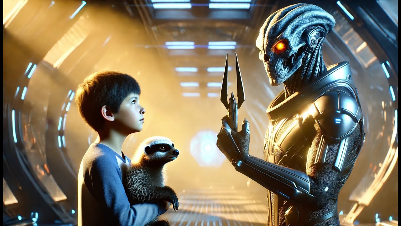 The Alien Commander Raised His Blade — The Child Raised His Honey ...