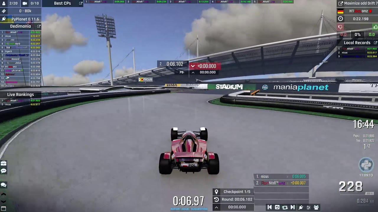 TrackMania Stadium hunting tech maps - YouTube