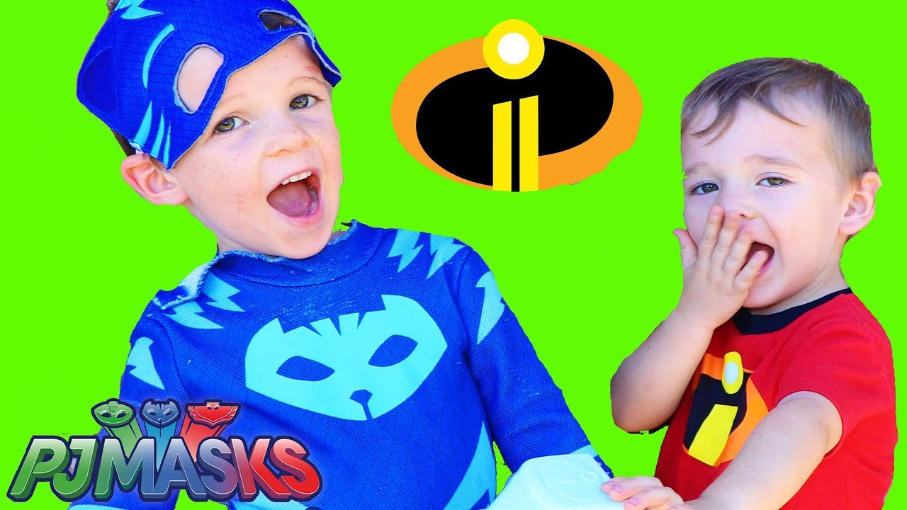 PJ Masks Catboy & Incredibles 2 Jack Jack Play Date! - YouTube