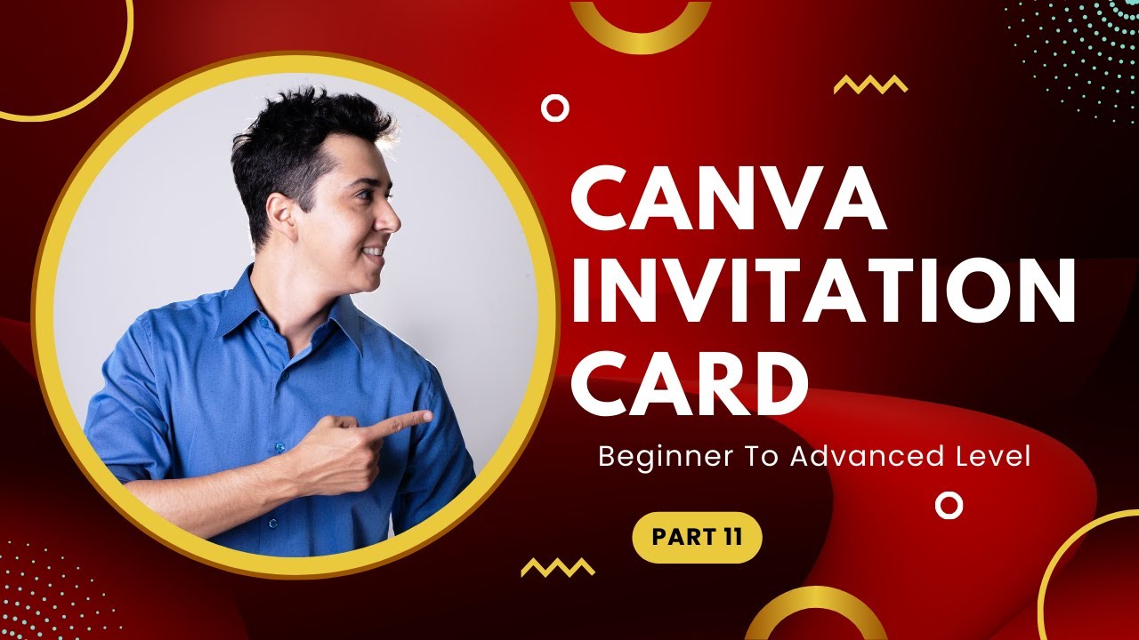 How to make an Invitation Card in Canva | Canva Invitation Card Video ...