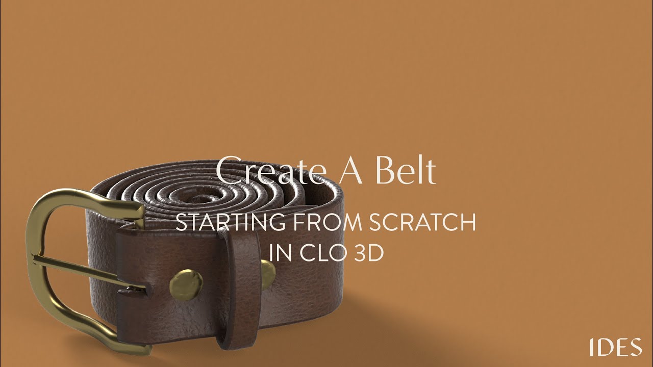 How To Create A Belt in CLO 3D - YouTube
