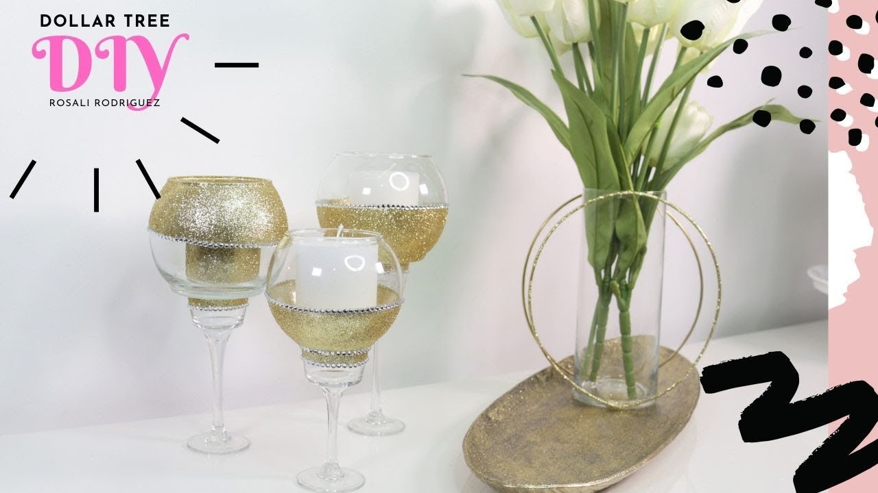 DOLLAR TREE DIY// HOME DECOR IDEAS 2019 // ROSALI RODRIGUEZ - YouTube