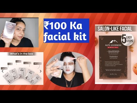 Alps Goodness facial kit || Grapeseed facial kit || Alps Goodness ...