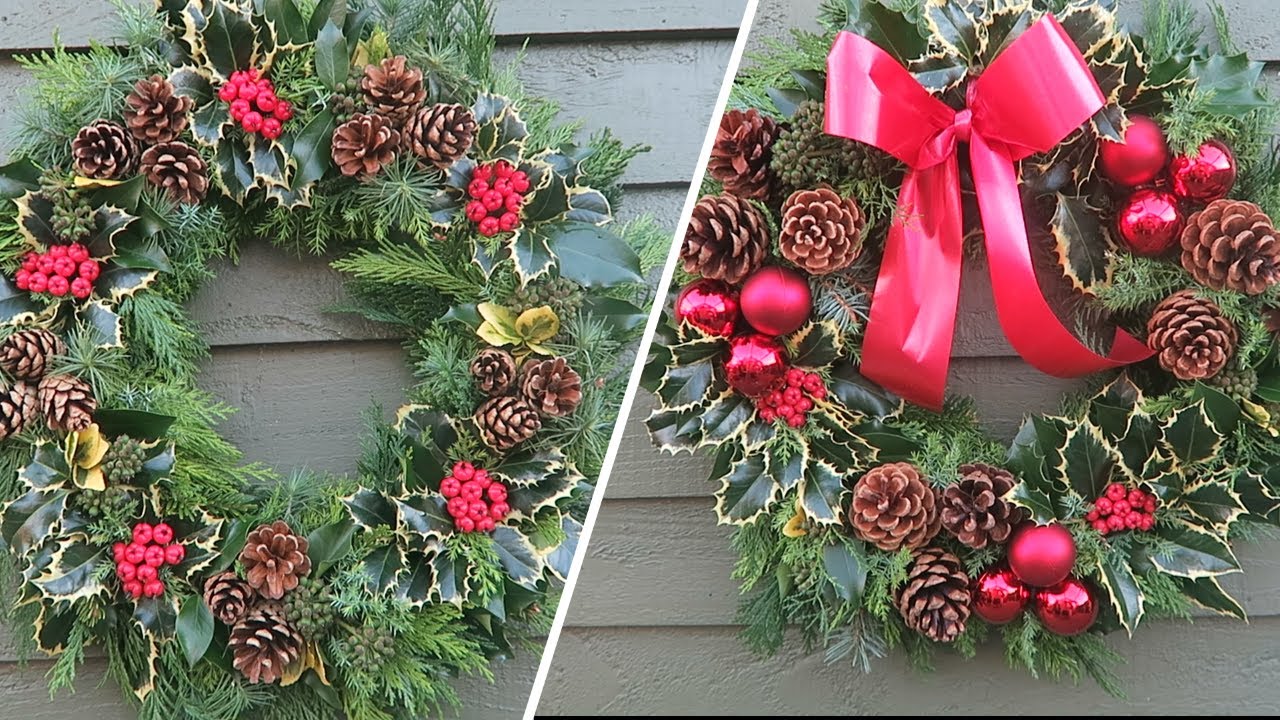 Making The Best Christmas Door Ring. - YouTube