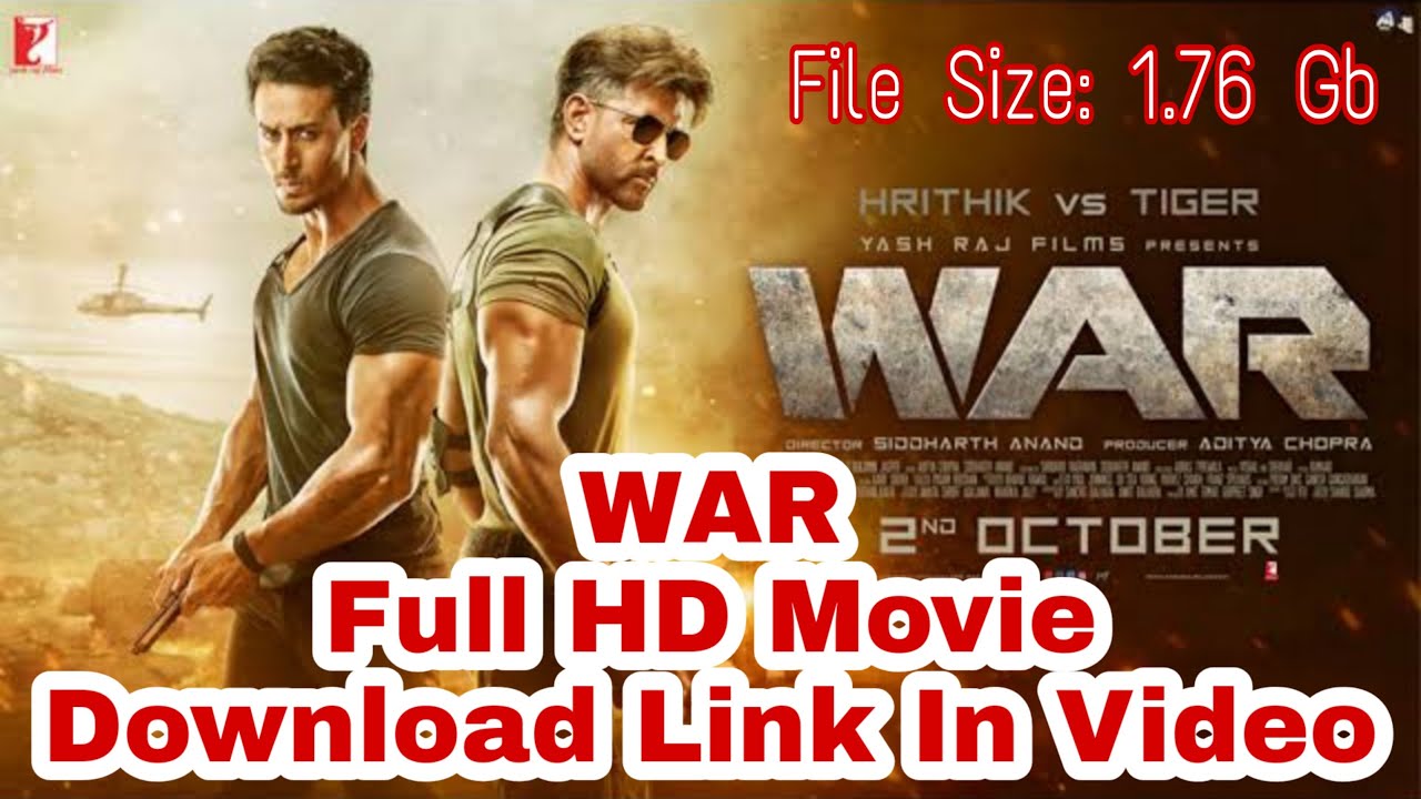 War Full HD Movie Download Link | Hrithik Roshan | Tiger Shroff | Vaani ...