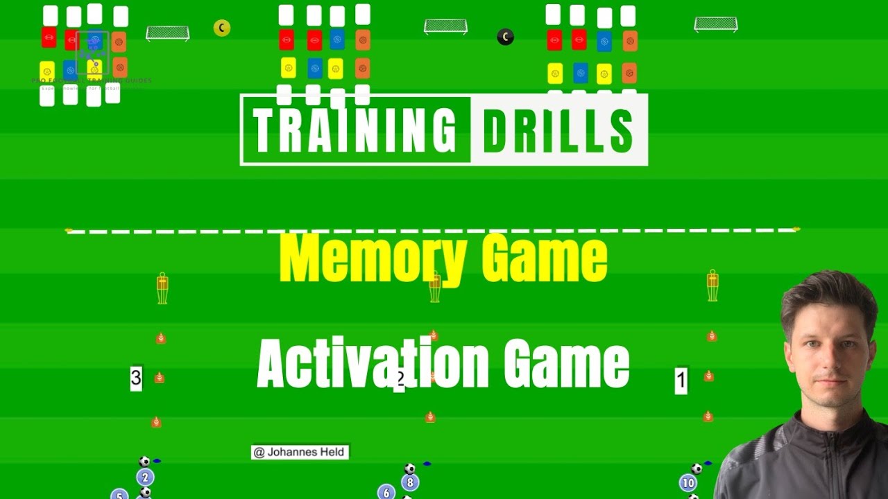 Fun Memory Game Activation Drill - Football Training Drill - YouTube
