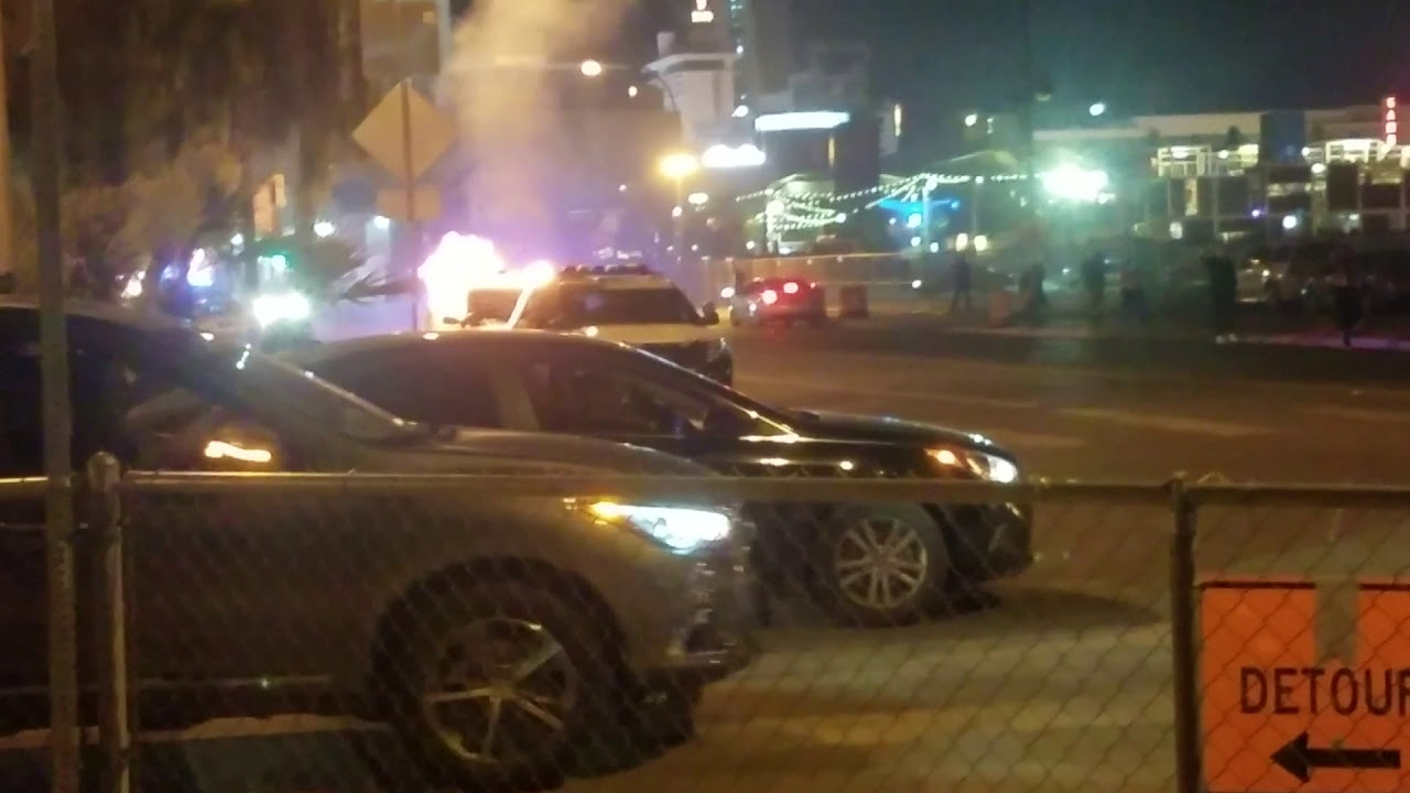 Las Vegas Protests - May 30 2020 - Cop Car on Fire! - YouTube