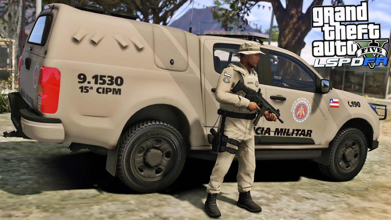 GTA V PMBA - AÇÃO RÁPIDA DA PM NEUTRALIZA ELEMENTO ARMADO NO INTERIOR ...