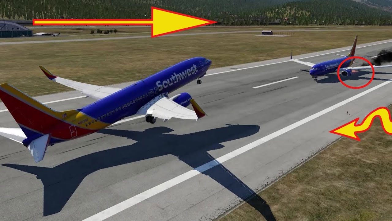 Airport Collision 3 Planes Crash On Runway in less Than 10 Seconds X ...