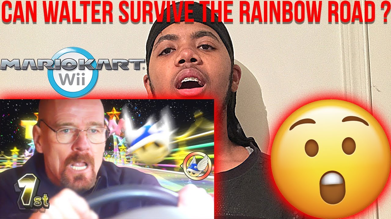 Walter White In Mario Kart Wii Reaction - YouTube