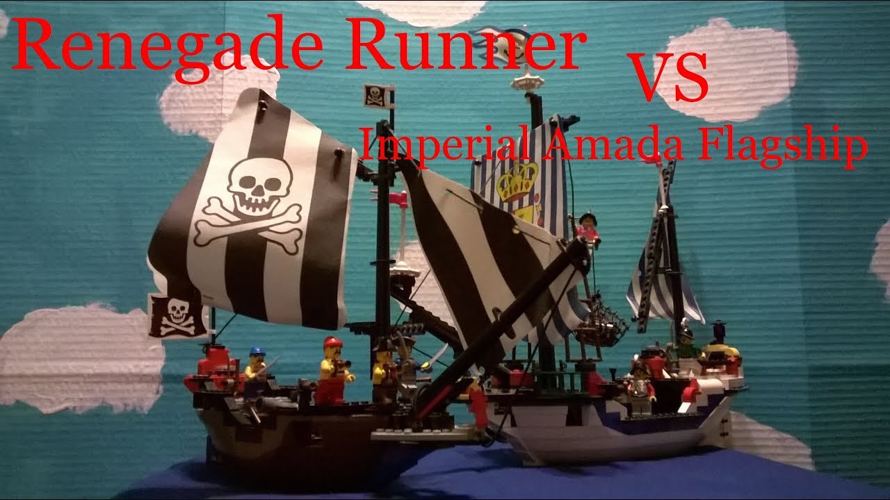 LEGO PIRATES: Renegade Runner VS Imperial Armada Flagship - YouTube