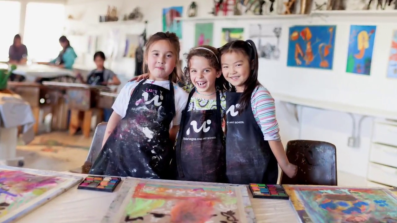 Kids Doing Art In School