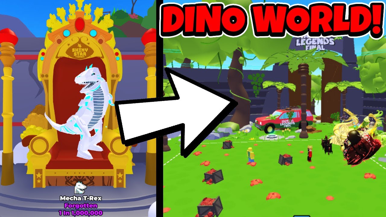🦖 BEAT *DINO WORLD UPDATE* In Tapping legends Finals! - YouTube