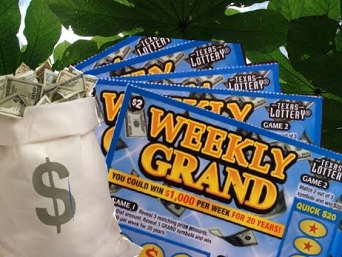 WIN! 5 x $2 Weekly Grand Texas Lottery Scratch Off Tickets - YouTube