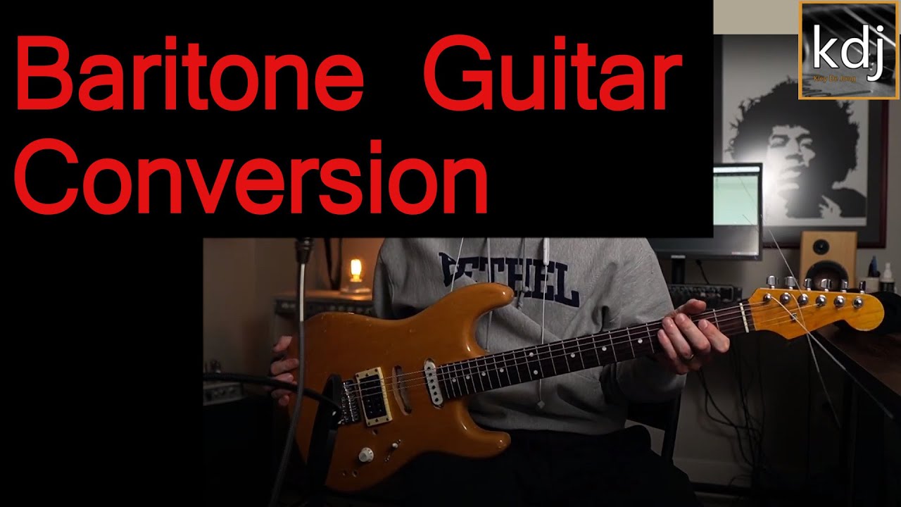 How To Make a Baritone Guitar from an old Electric - YouTube