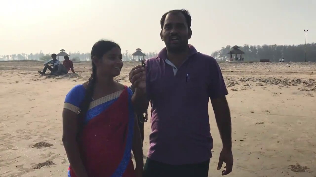 Prabhudas and Karuna 5000 year old stone beach - YouTube