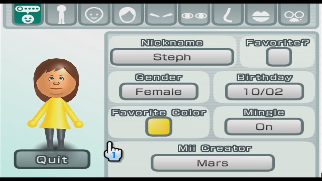 Steph - Wii Sports - Mii 1022 - YouTube