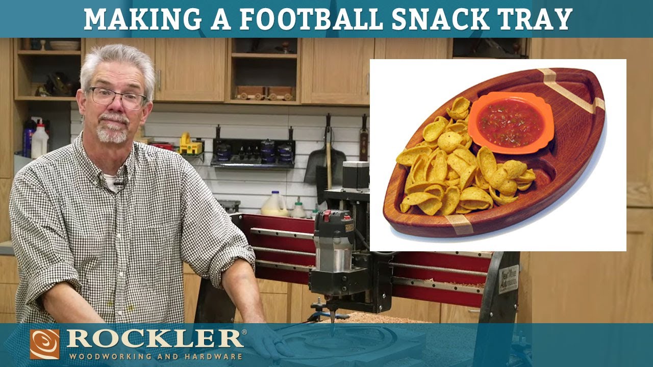 Make a Football Snack Serving Tray | CNC or Pattern Project - YouTube