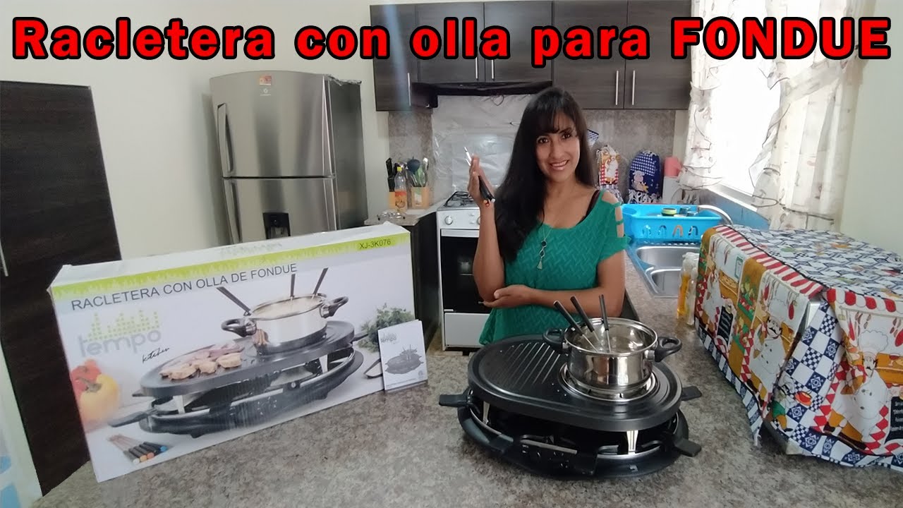 Racletera con olla de FONDUE - YouTube