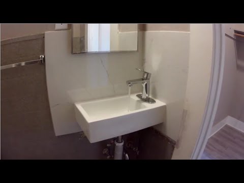 useful trick how to tile around sink - YouTube