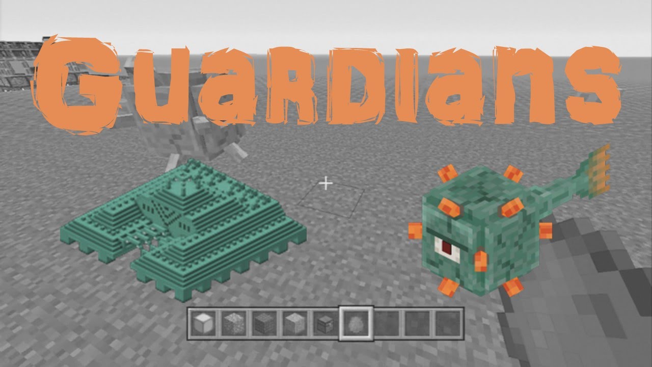 Minecraft - All about Ocean Monuments & Guardians - YouTube