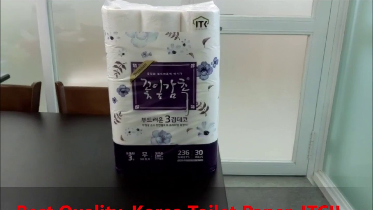 Korea ITC 3-ply Toilet Paper Nature’s Touch, Roll tissue, Toilet tissue ...