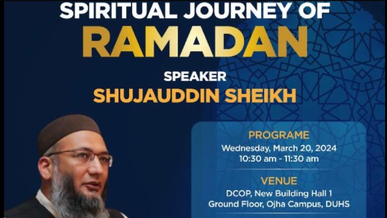 Spiritual journey of Ramadan session with Shujauddin sheikh♥️|Dow ...