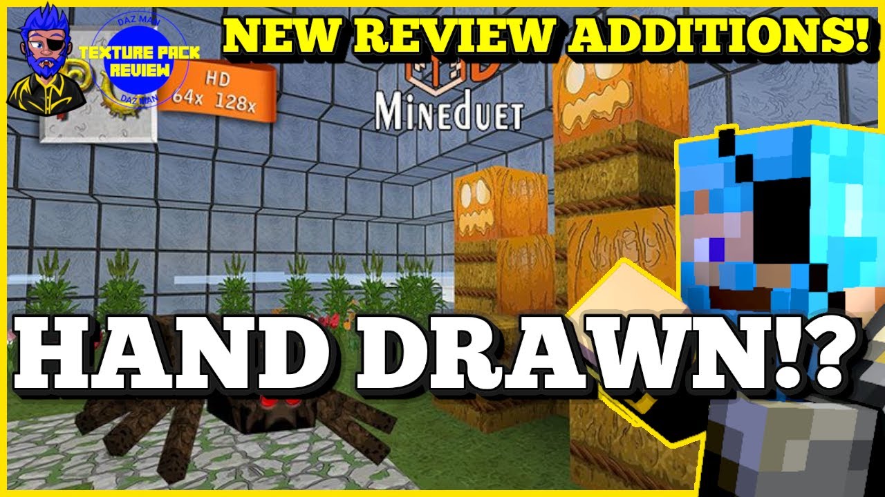 Daz Man Reviews Pencil Craft Texture Pack In Minecraft Bedrock ...