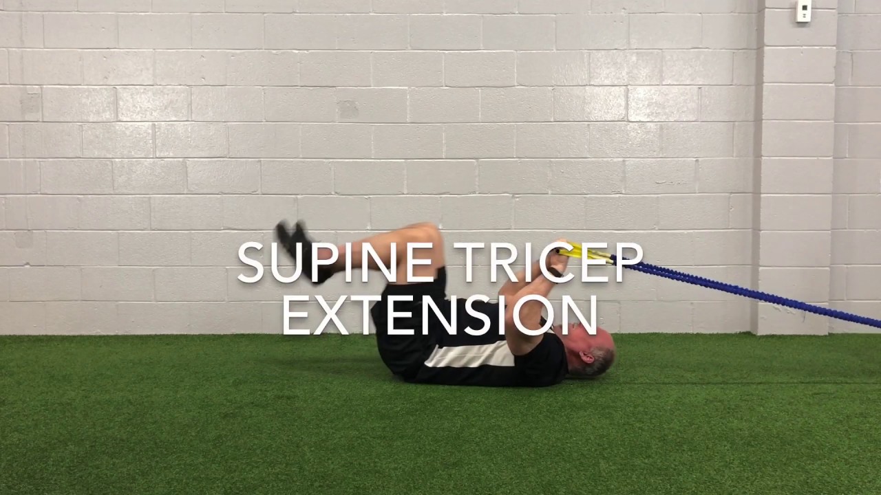 SUPINE TRICEP EXTENSION - YouTube